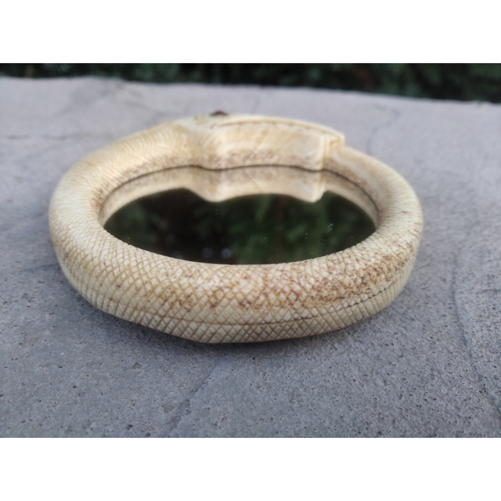 Viking mirror with Jormungand design - RS Workshop